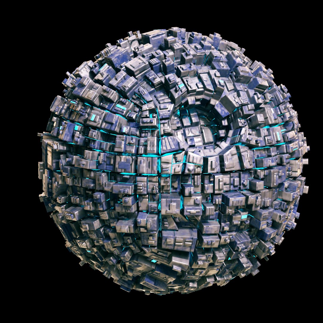 Space Station Sphere Mothership Planet Game Ready 3D - TurboSquid 1736208