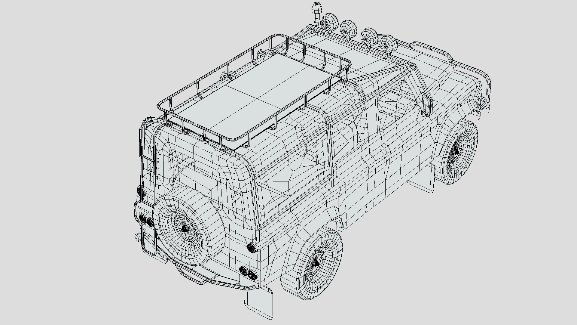 Low Poly Car - Land Rover Defender D110 3D Model - TurboSquid 2087368