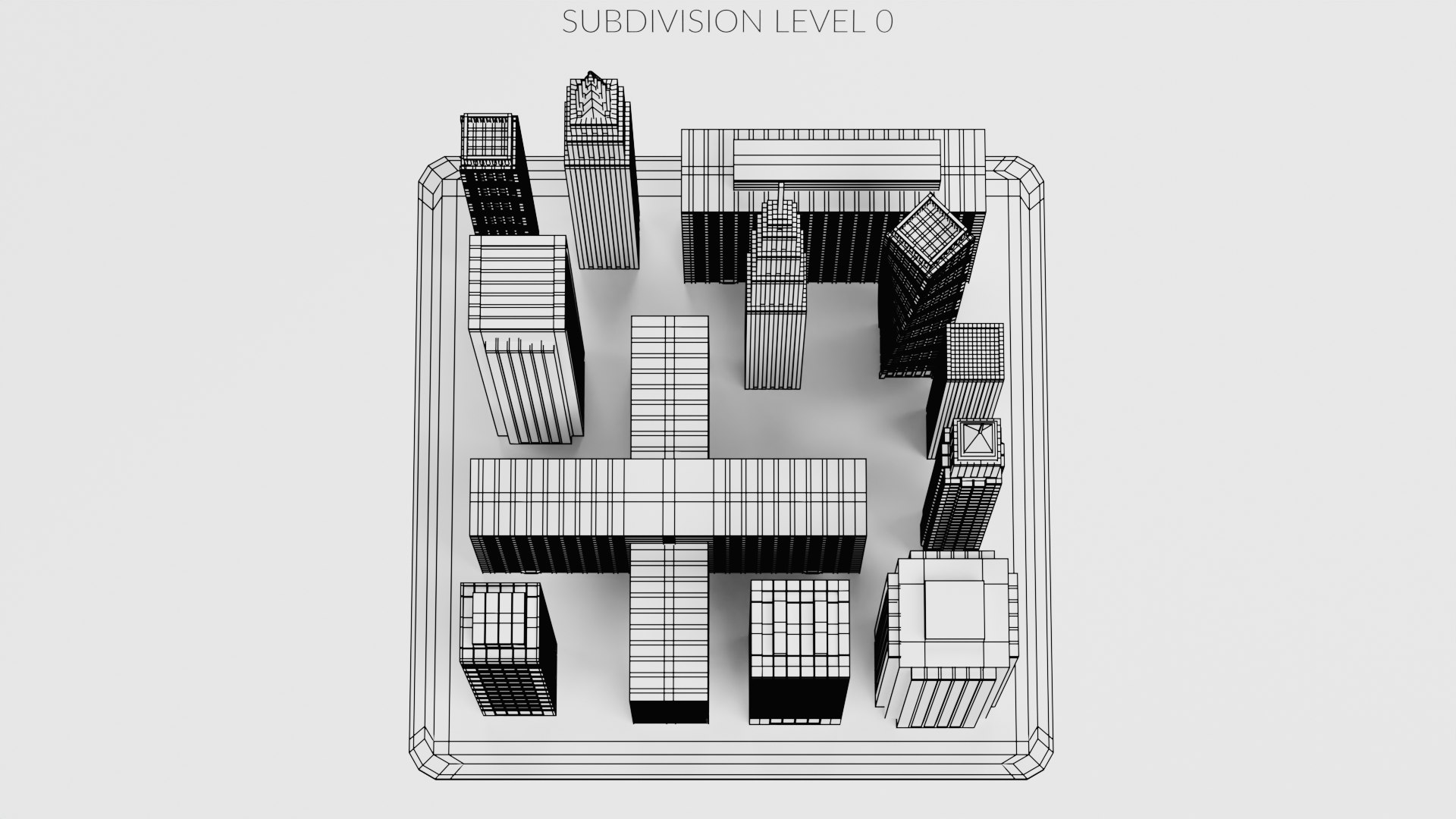 3D Paper City Block Night Model - TurboSquid 2183953