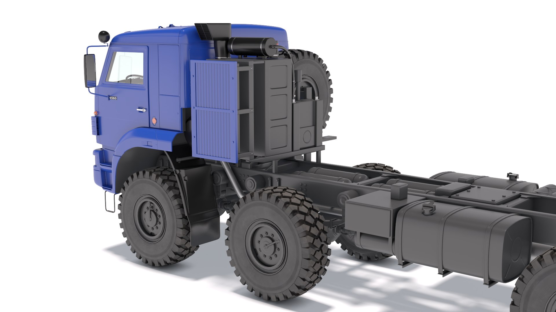 3D Model Kamaz 6560 Truck Blue Rigged - TurboSquid 2366251
