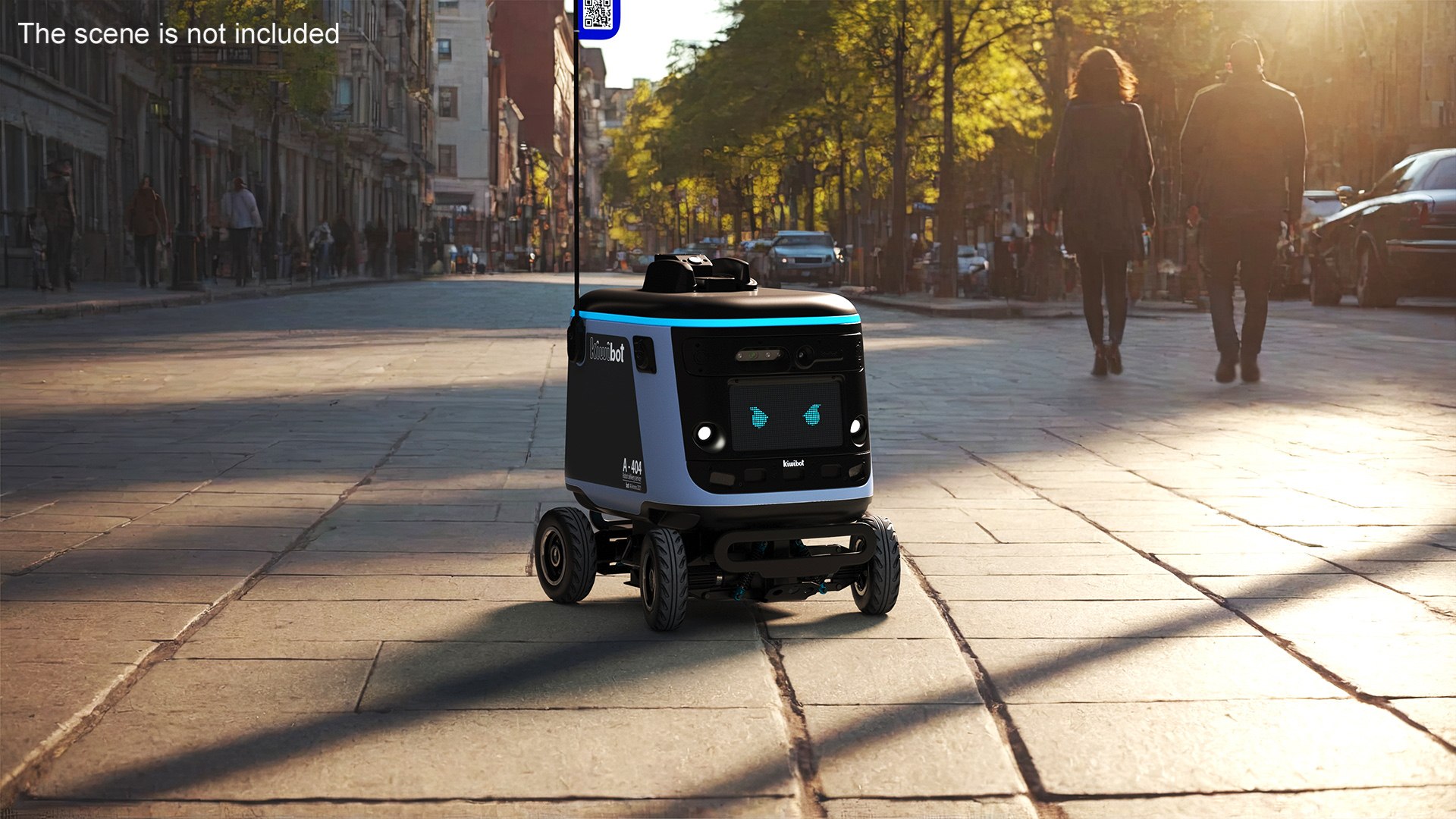 3D Delivery Robot Kiwibot Black - TurboSquid 2256269