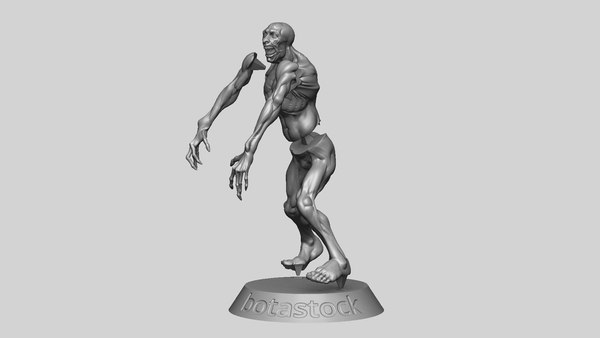modelo 3d Zombie Undead in Epic Pose 1-5 3D Printable STL Pack ...