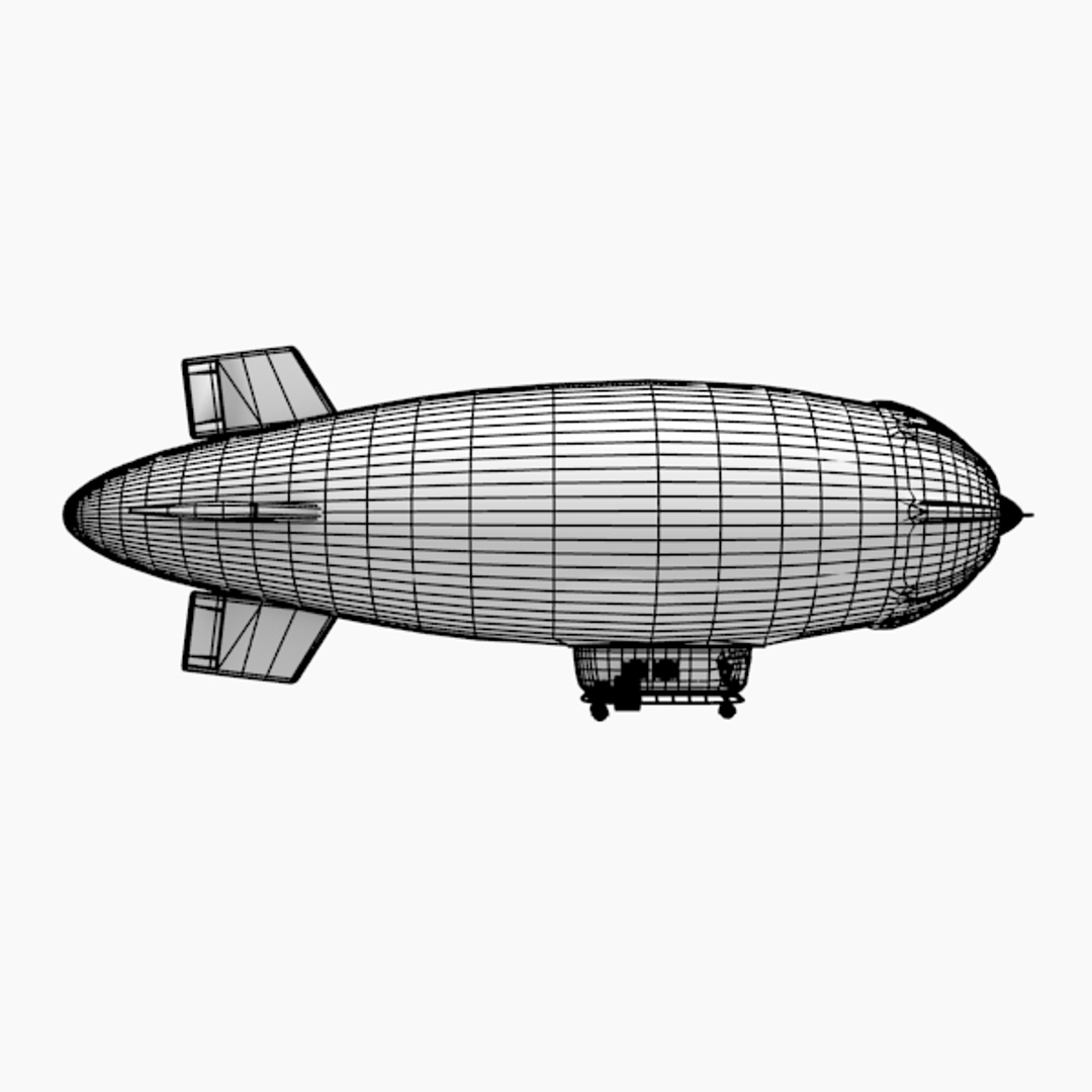 3d model dirigible airship