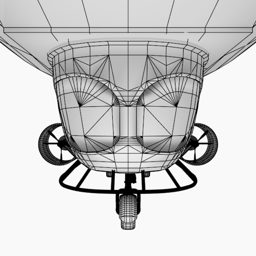 3d model dirigible airship