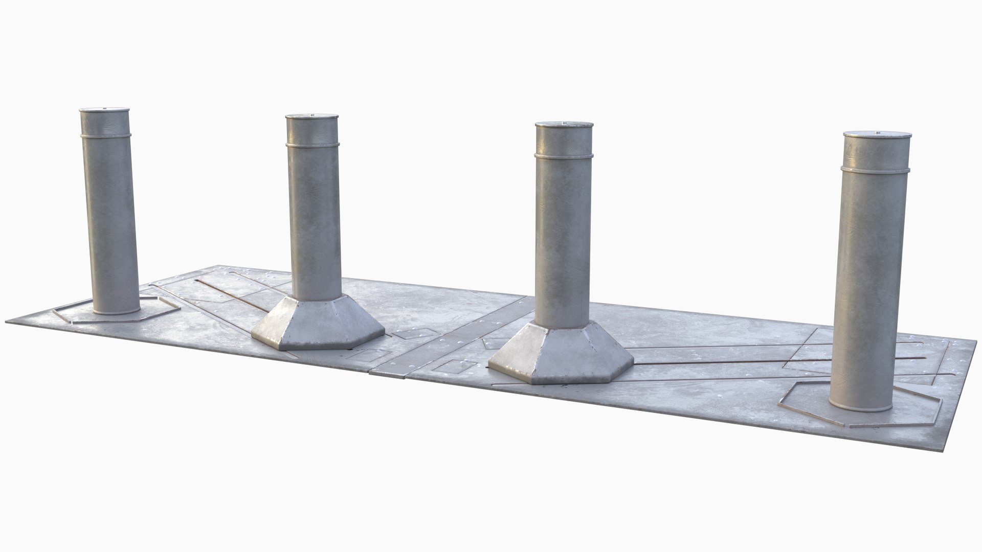 3D Model Bollards - TurboSquid 2335960
