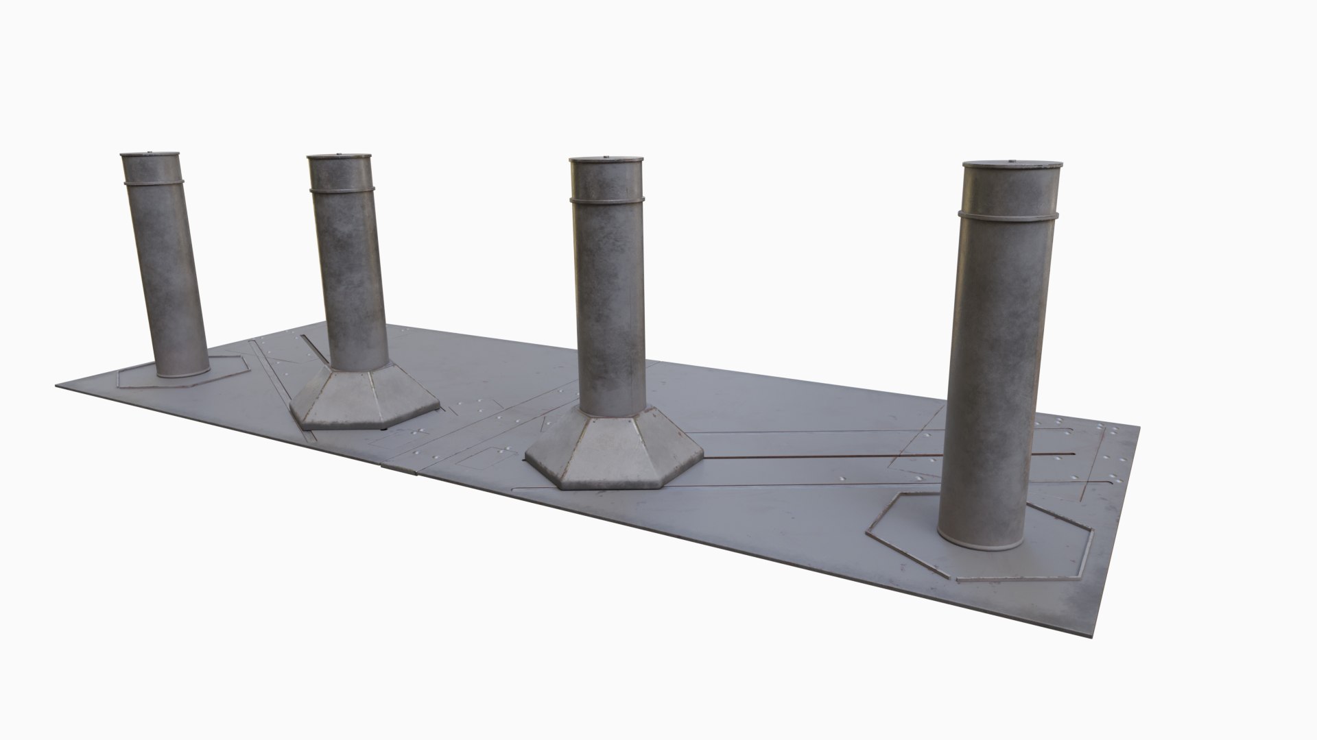 3D Model Bollards - TurboSquid 2335960