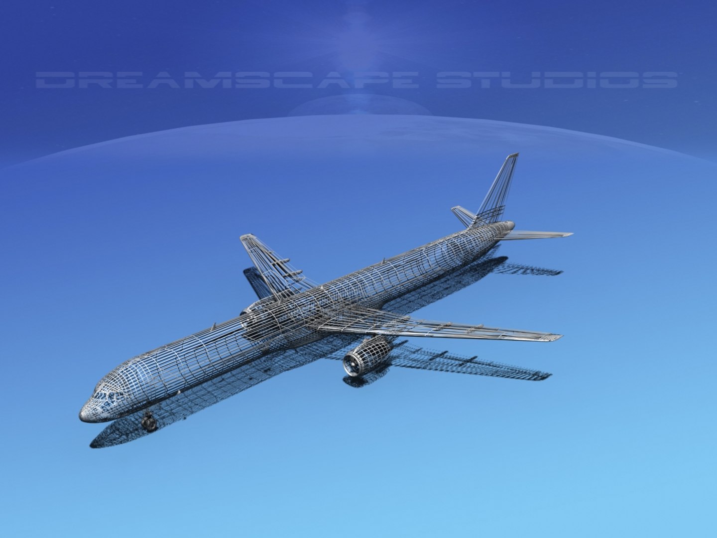 3d model airline boeing 757 757-300