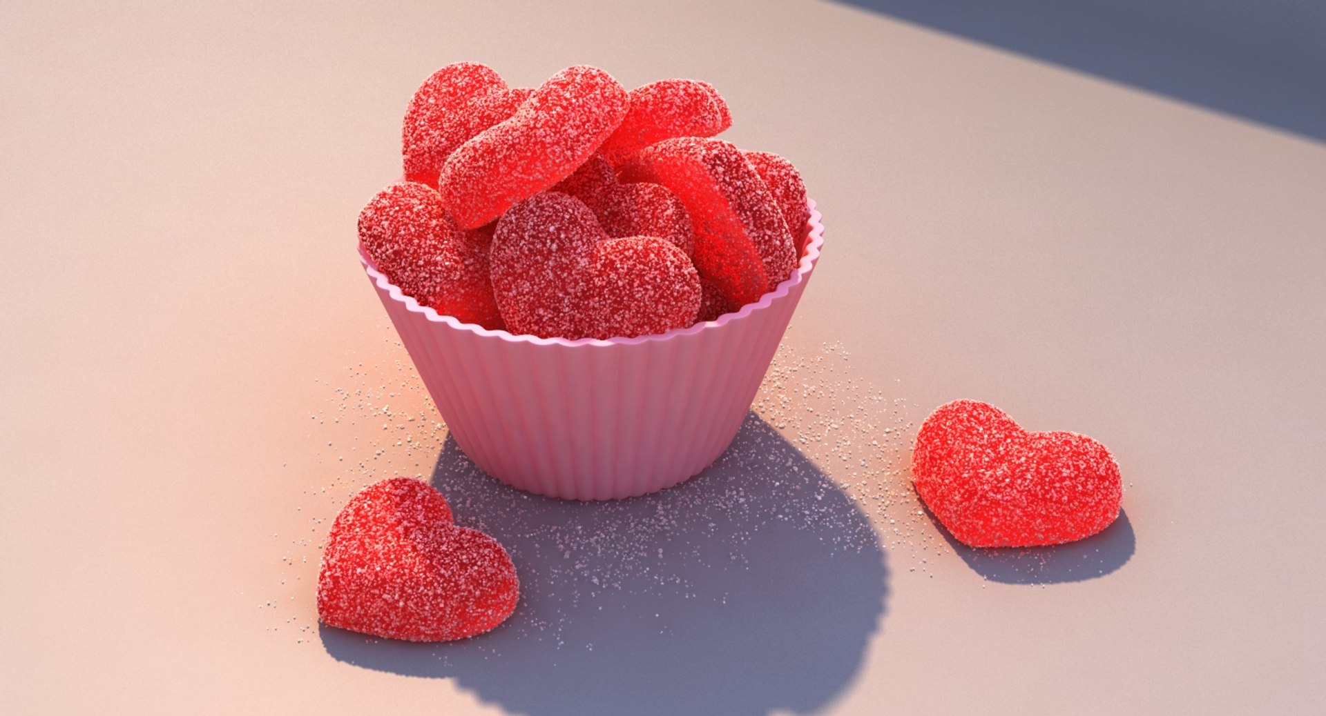 Max Realistic Jelly Candy Hearts