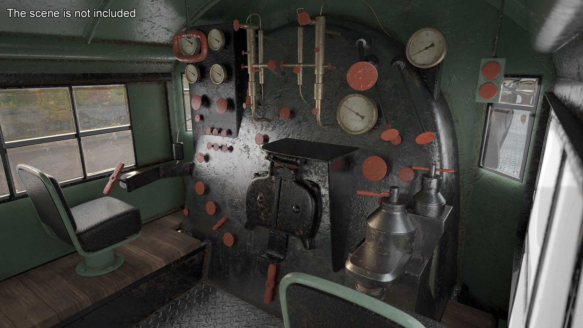 3D Worn Locomotive Rigged Model - TurboSquid 2287354