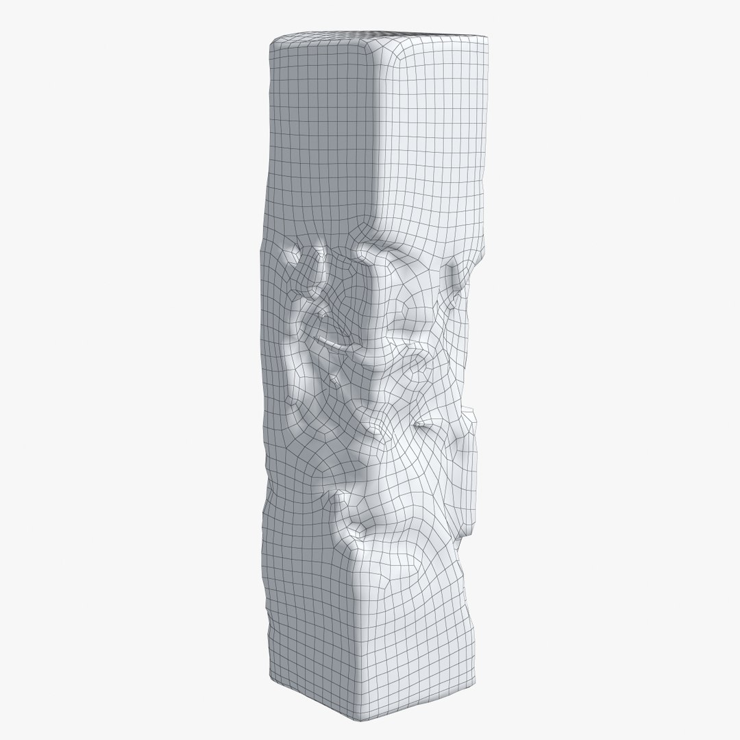 Broken Column 3d Model