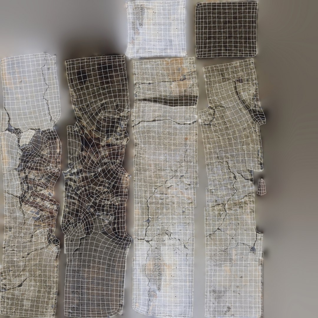 Broken Column 3d Model