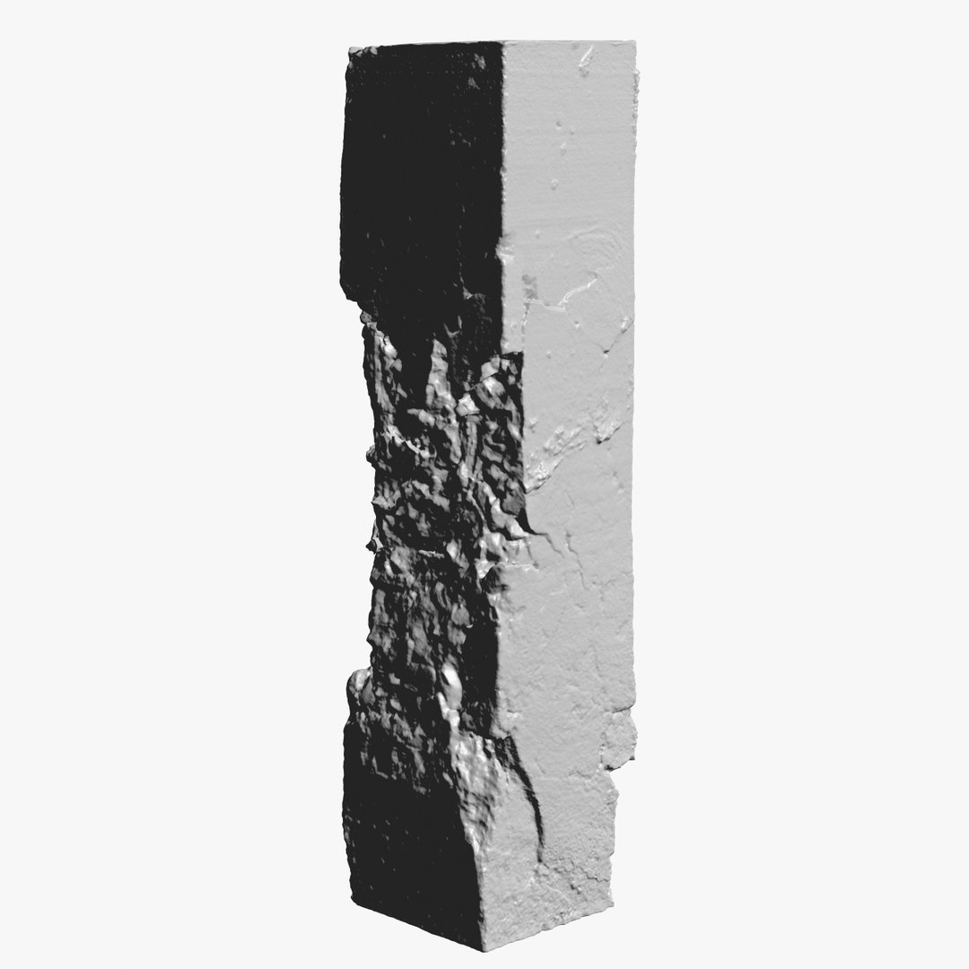 Broken Column 3d Model
