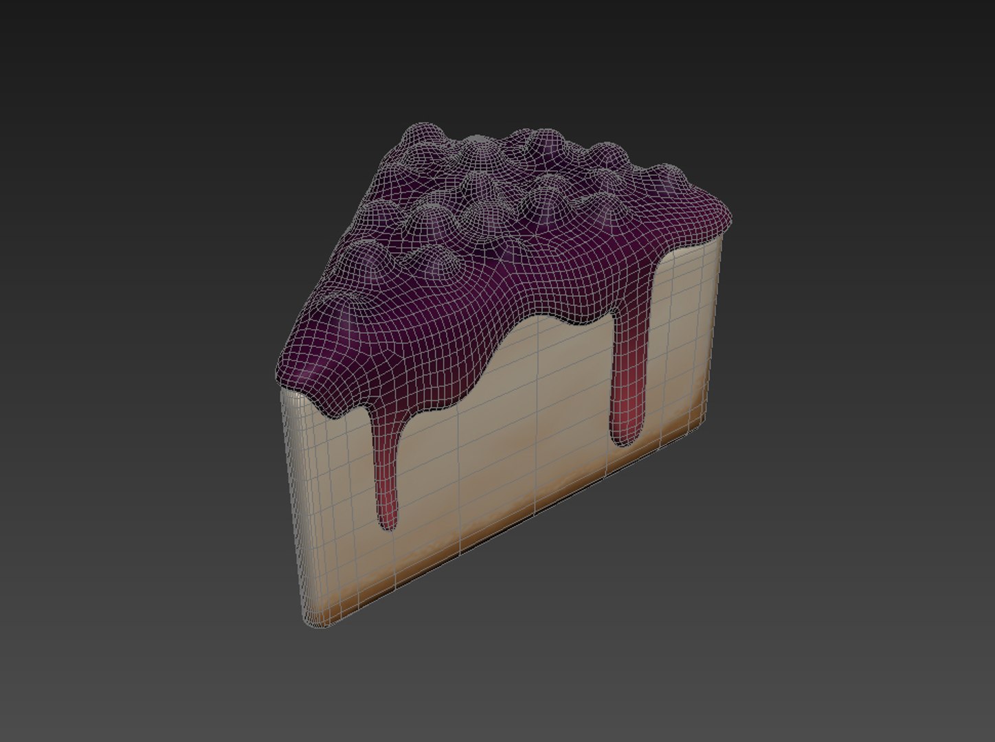 Blueberry Cheesecake 3D Model - TurboSquid 1415815