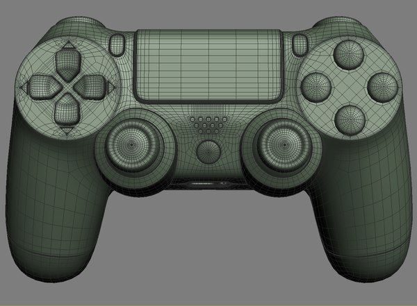 sony playstation 4 controller 3d model