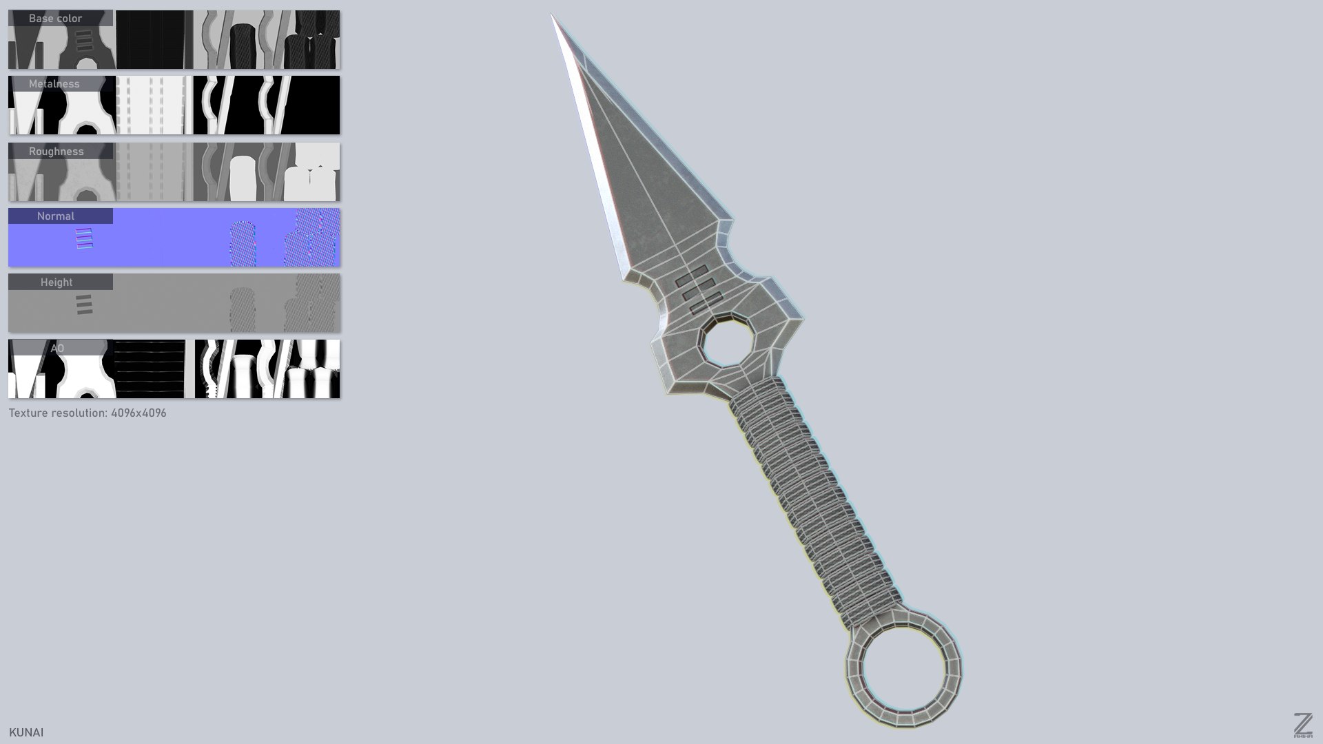 Kunai 3D Model - TurboSquid 2244185