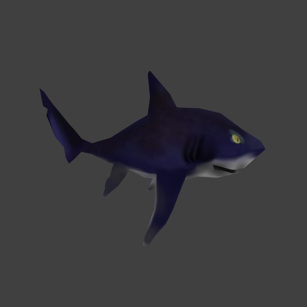 Cartoon Shark Blender Models for Download | TurboSquid