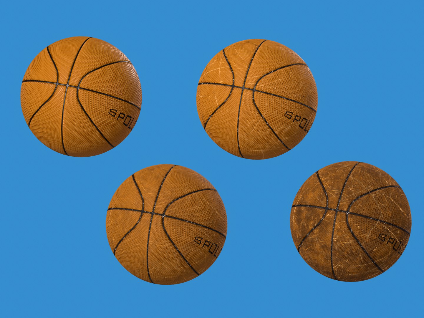 3D Basketball Balls Pack - TurboSquid 1938093