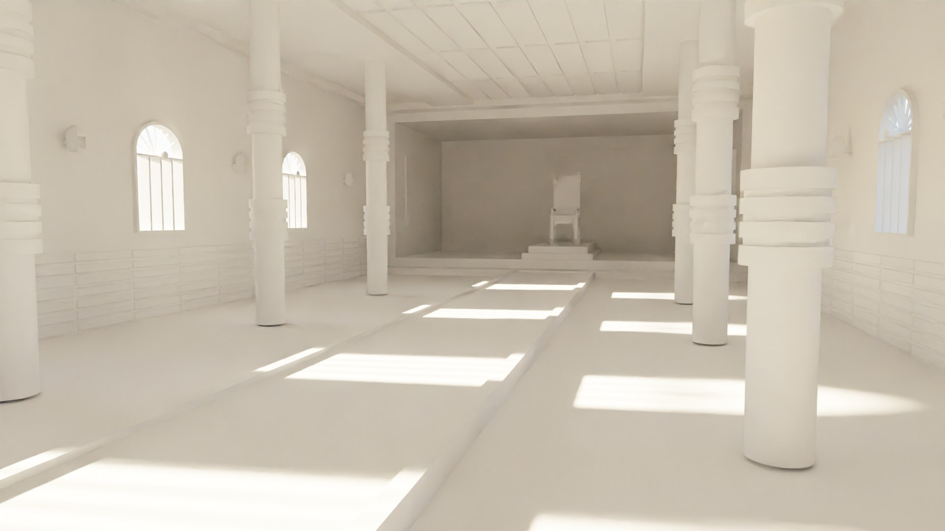 Kings Hall Interior No Material 3D - TurboSquid 2179310