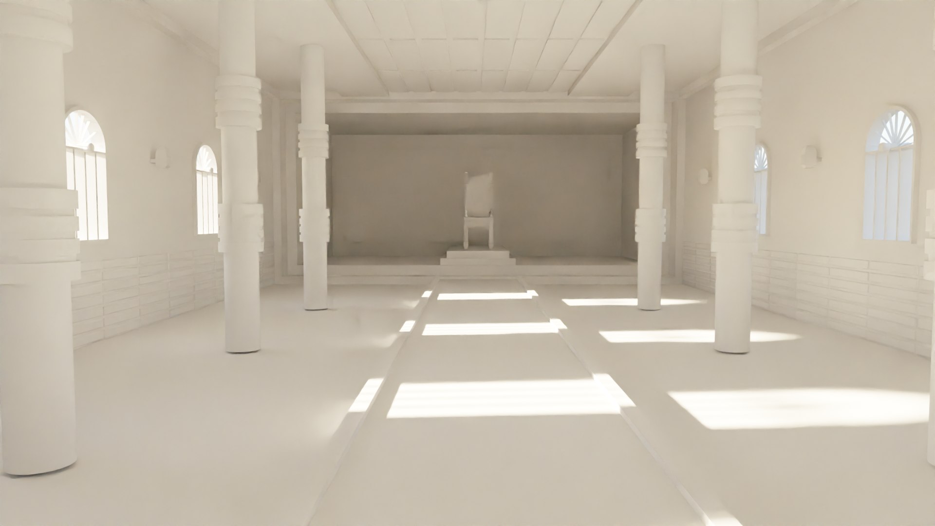 Kings Hall Interior No Material 3D - TurboSquid 2179310