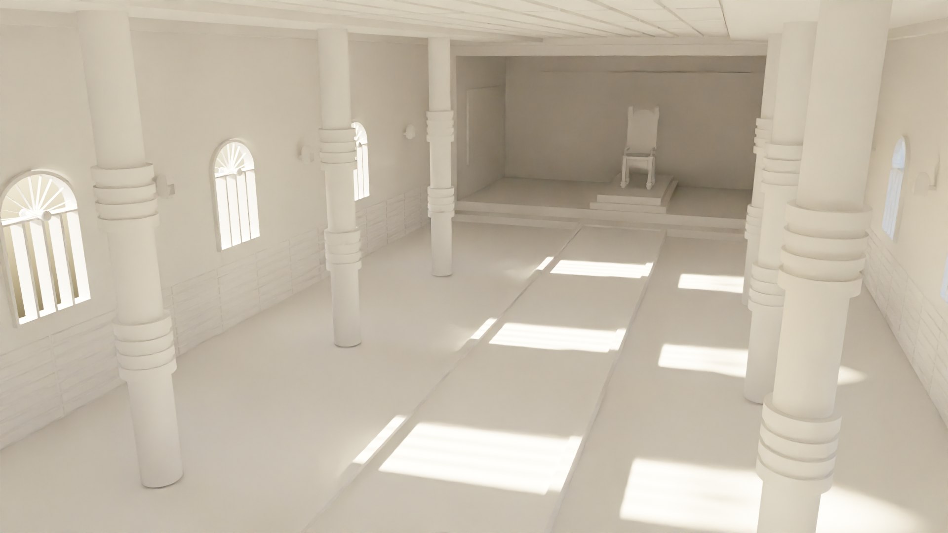 Kings Hall Interior No Material 3D - TurboSquid 2179310