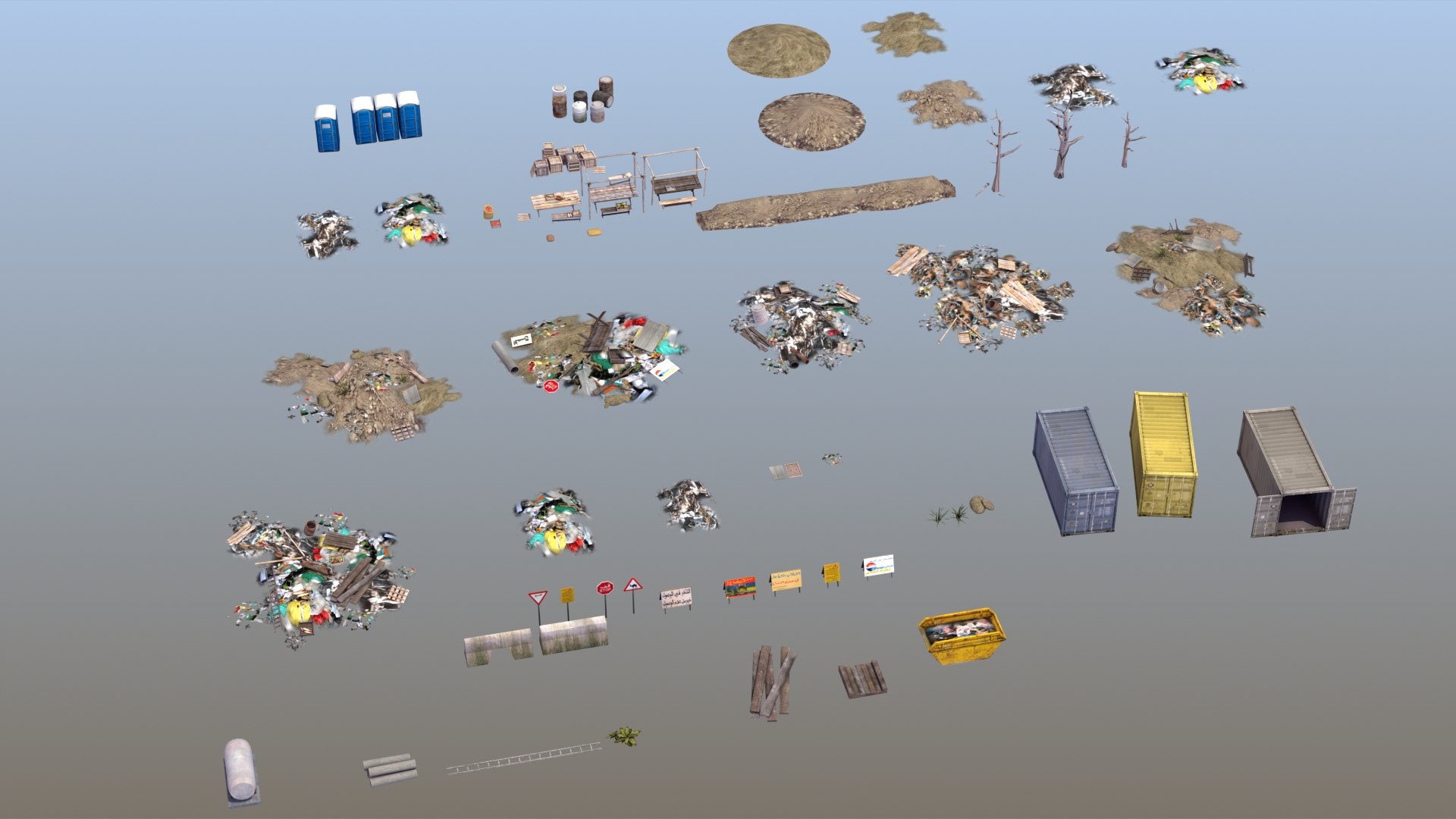 Trash Pile Builder 3D - TurboSquid 1854731