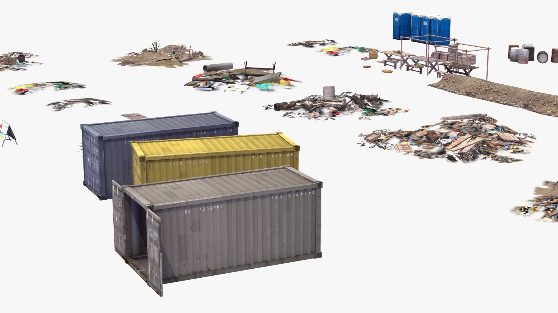 Trash Pile Builder 3D - TurboSquid 1854731