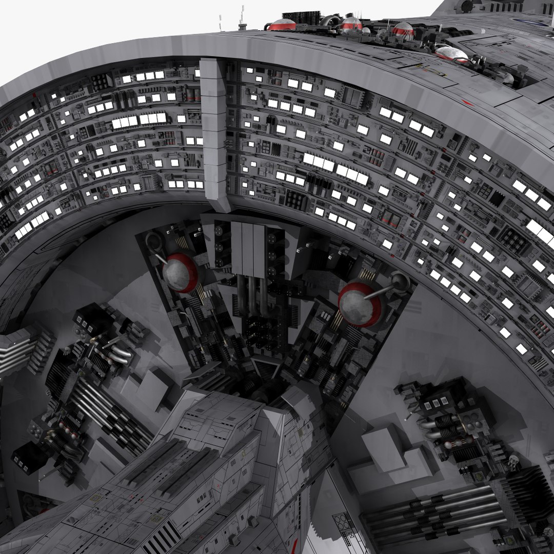 3d realistic interstellar space cruiser