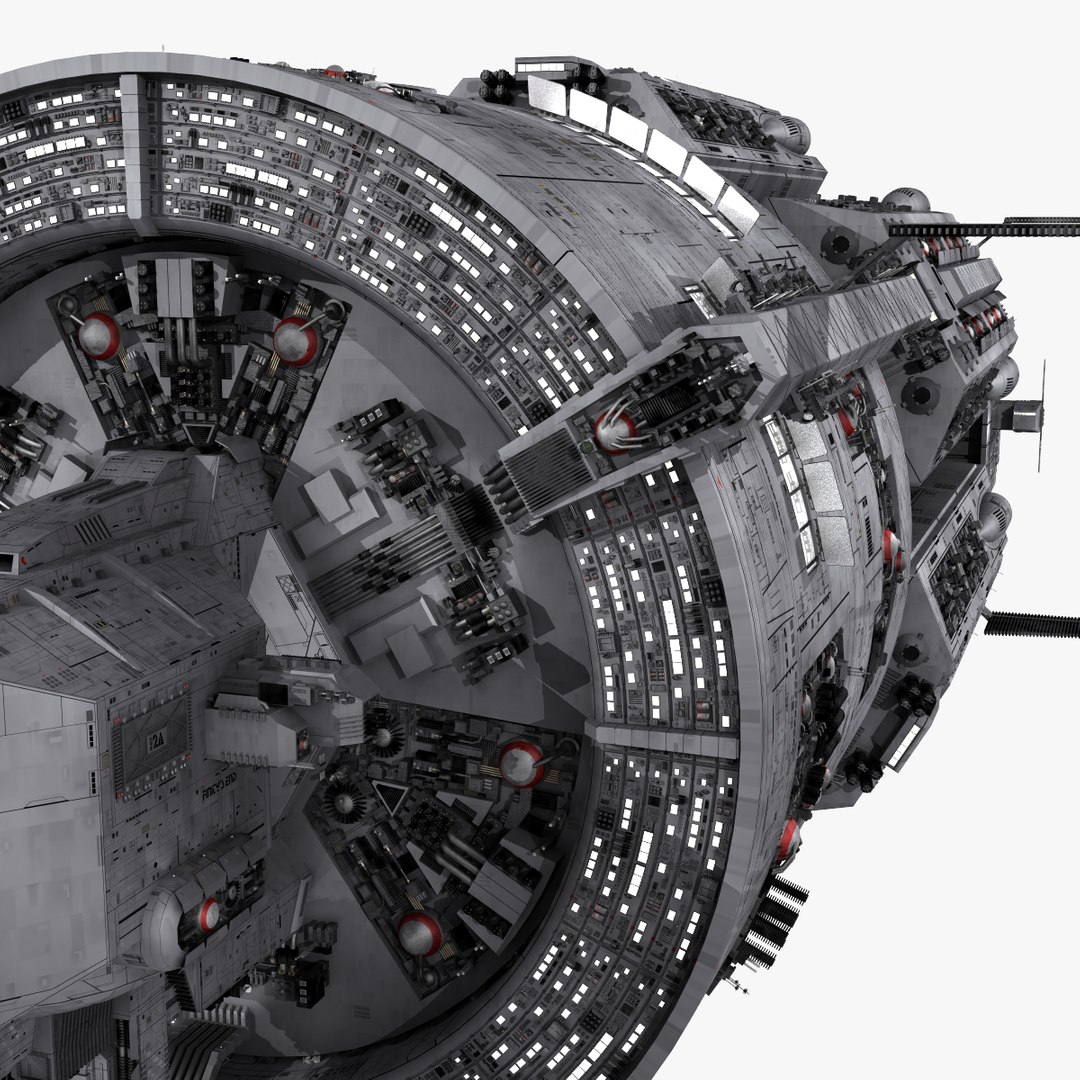 3d realistic interstellar space cruiser