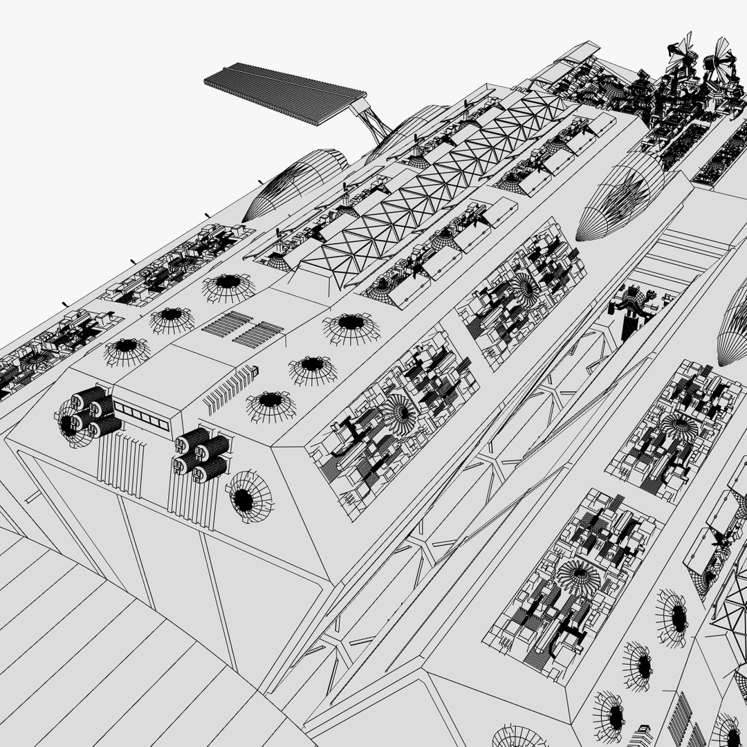 3d realistic interstellar space cruiser