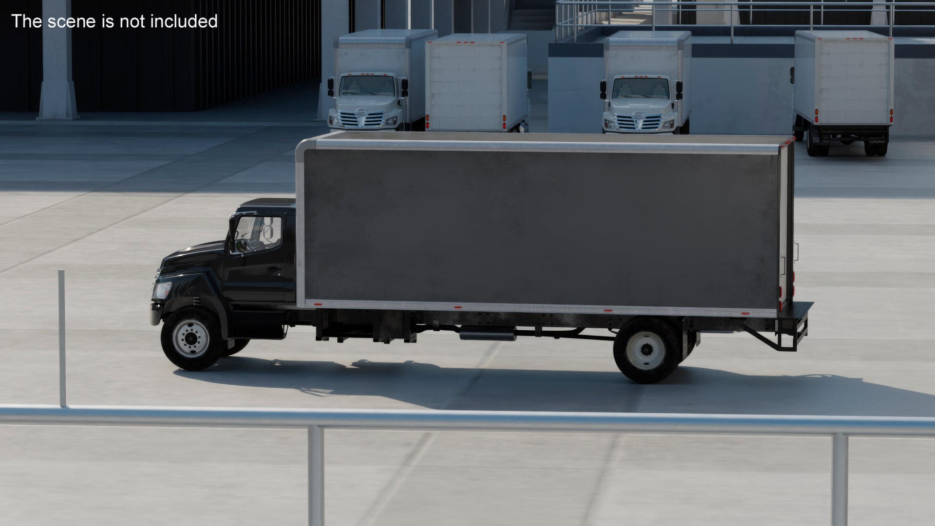 3D Cargo Box Truck Rigged - TurboSquid 2218393