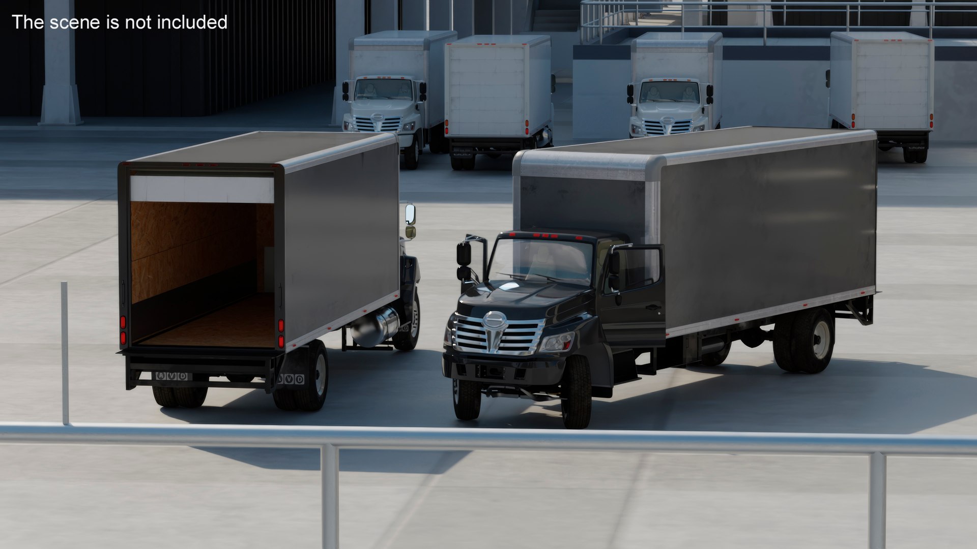 3D Cargo Box Truck Rigged - TurboSquid 2218393