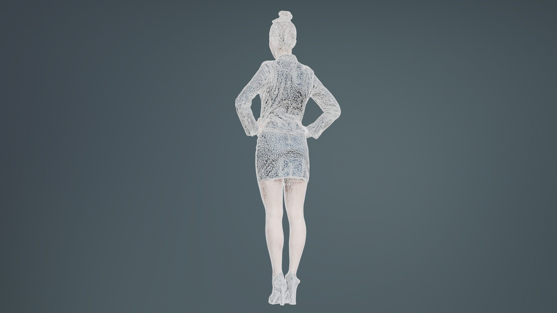 3D Leather Outfit Woman Posing Remastered Model - TurboSquid 2365219