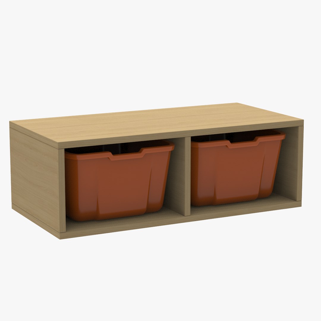 3D Twin Modular Duo Bins - TurboSquid 2332907