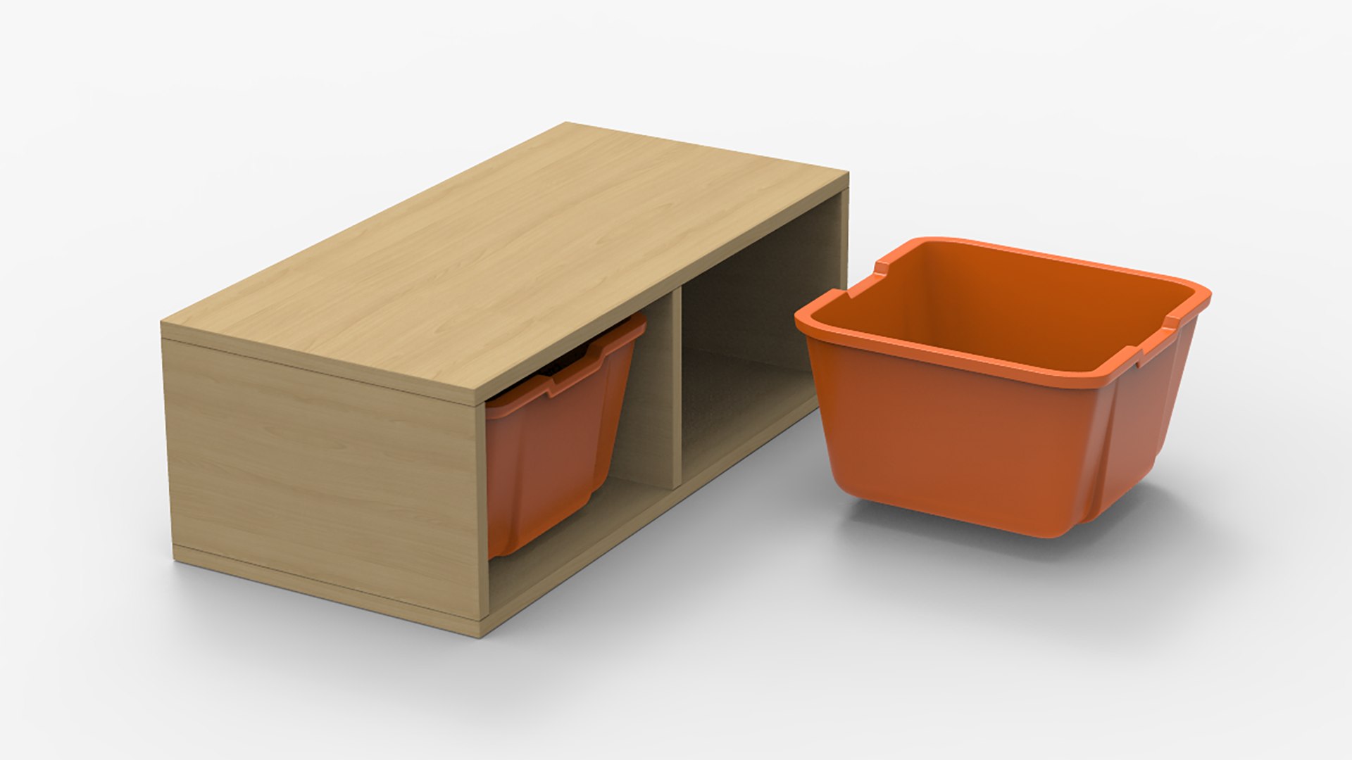 3D Twin Modular Duo Bins - TurboSquid 2332907