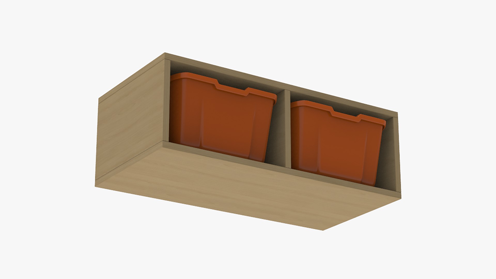 3D Twin Modular Duo Bins - TurboSquid 2332907