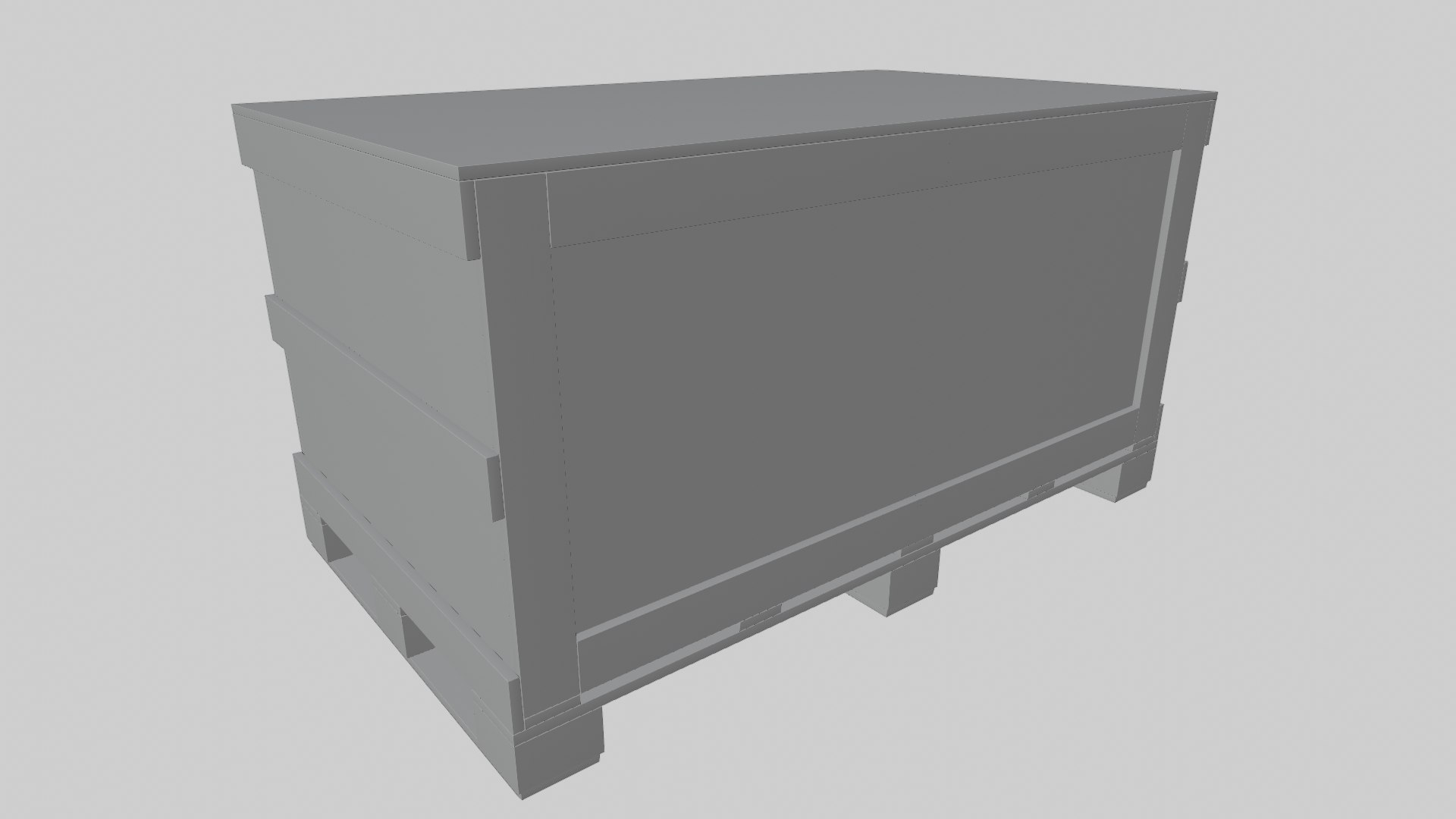 Wood Shipping Crate Model - TurboSquid 1952342