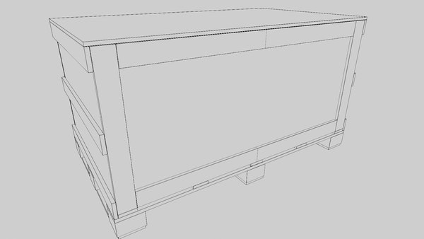 Wood Shipping Crate model - TurboSquid 1952342