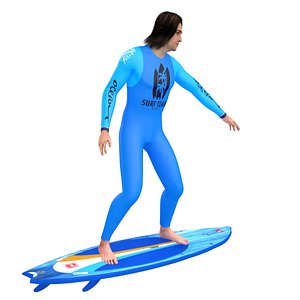 3D Surfer Models | TurboSquid