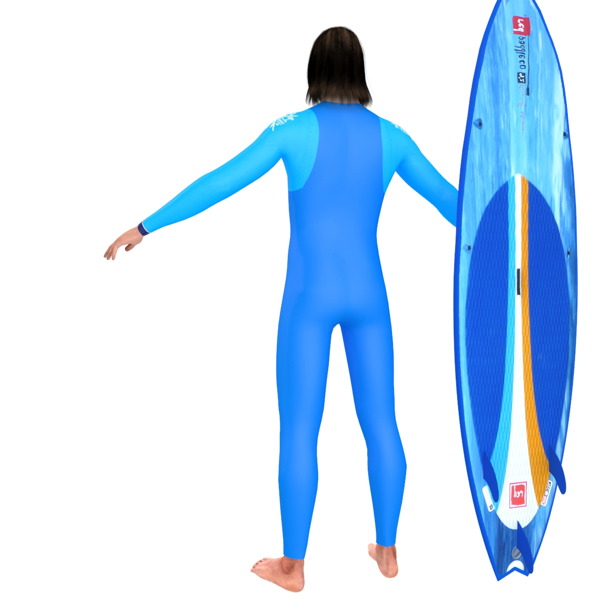 Rigged surfer 3D model - TurboSquid 1326027