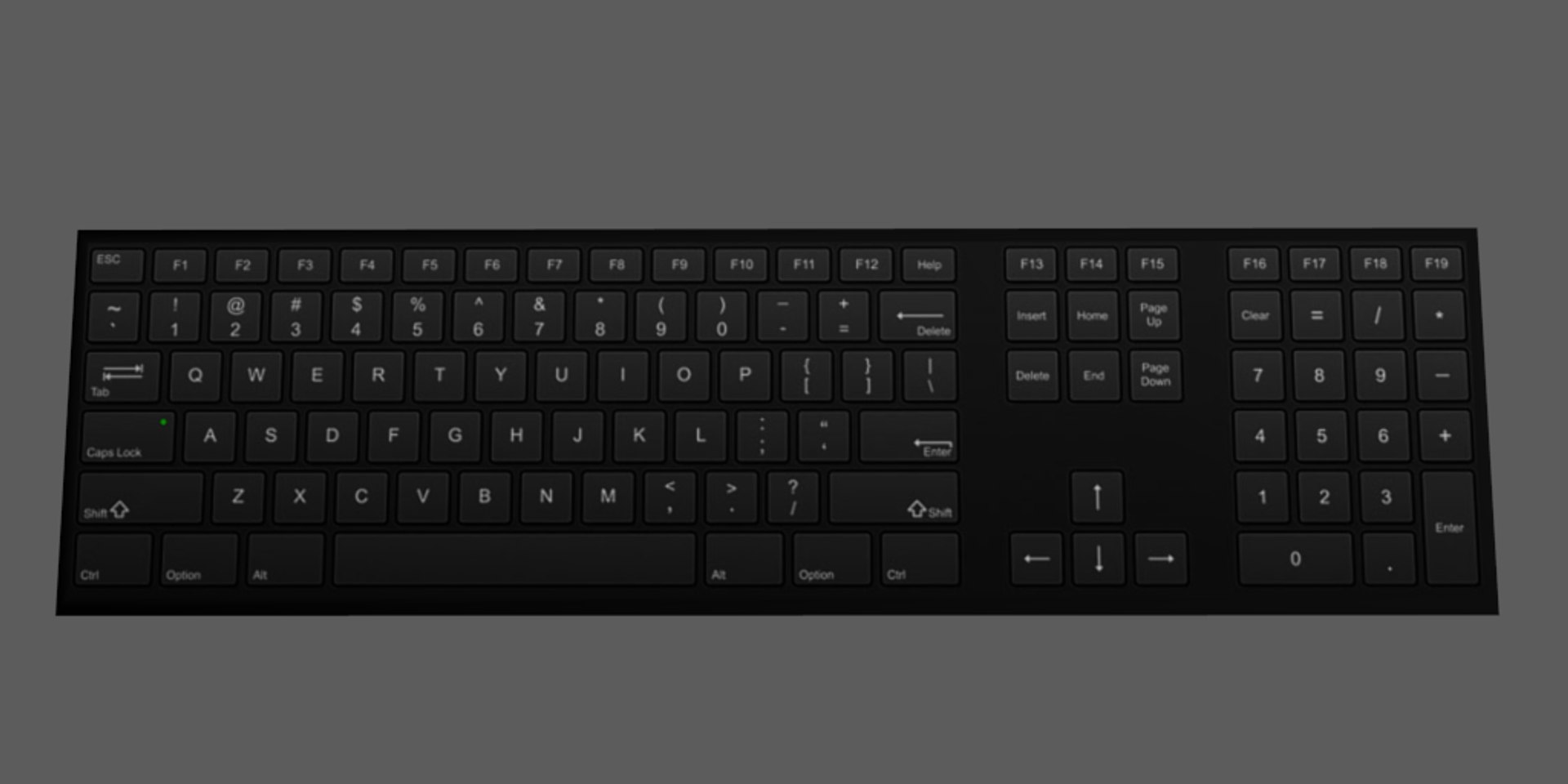 3d Model Computer Keyboard