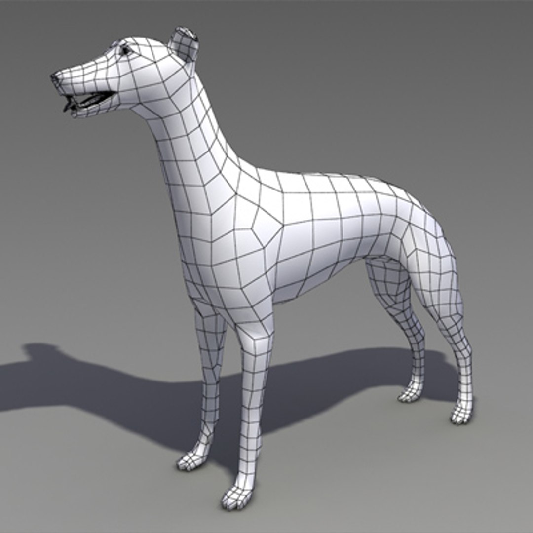 3ds Max Greyhound Dogs