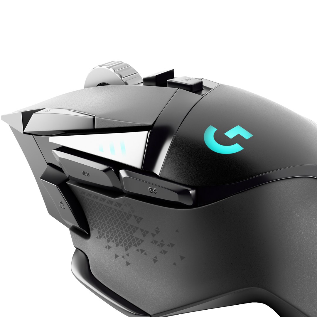 3D Logitech G502 Hero Computer Mouse Model - TurboSquid 2343454