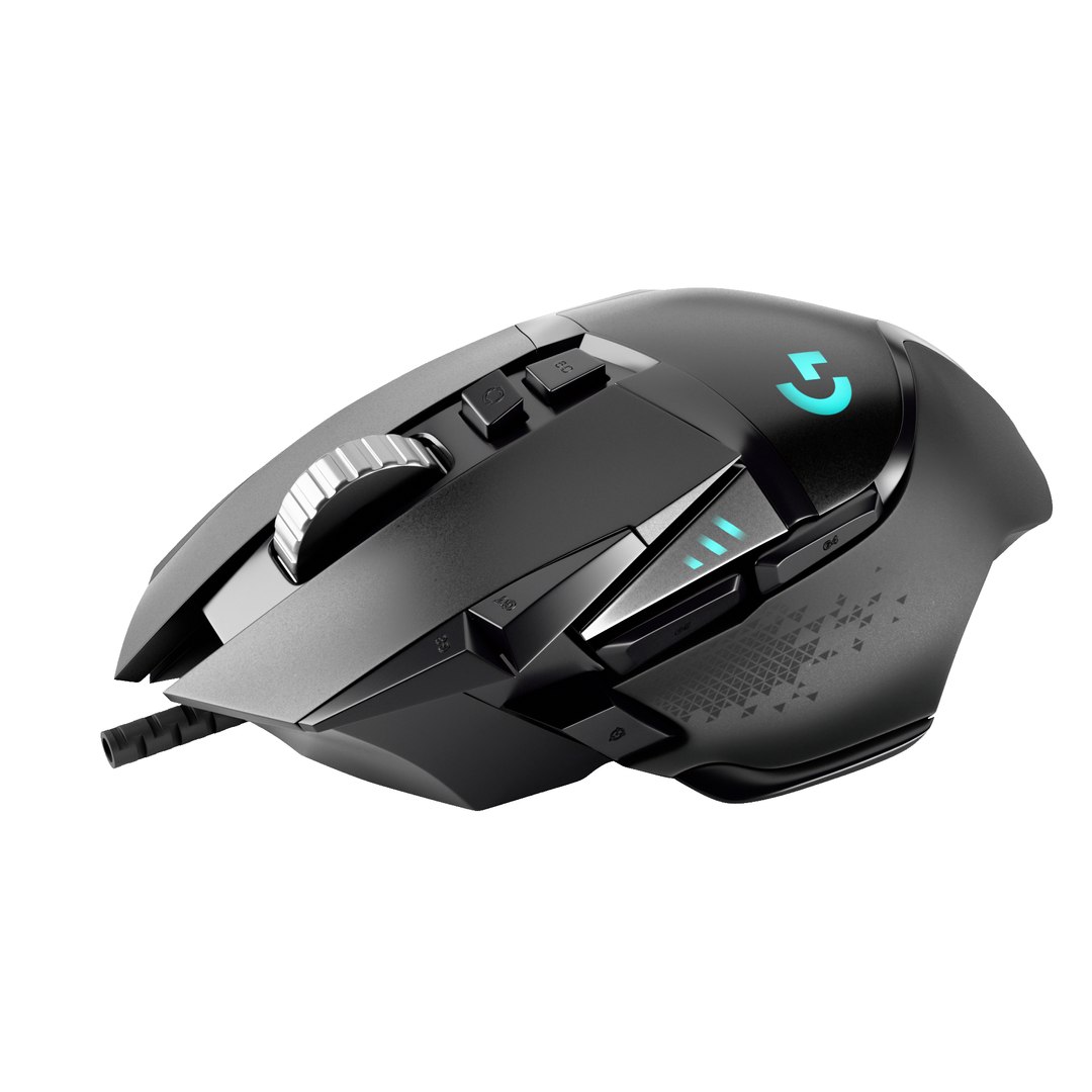 3D Logitech G502 Hero Computer Mouse Model - TurboSquid 2343454
