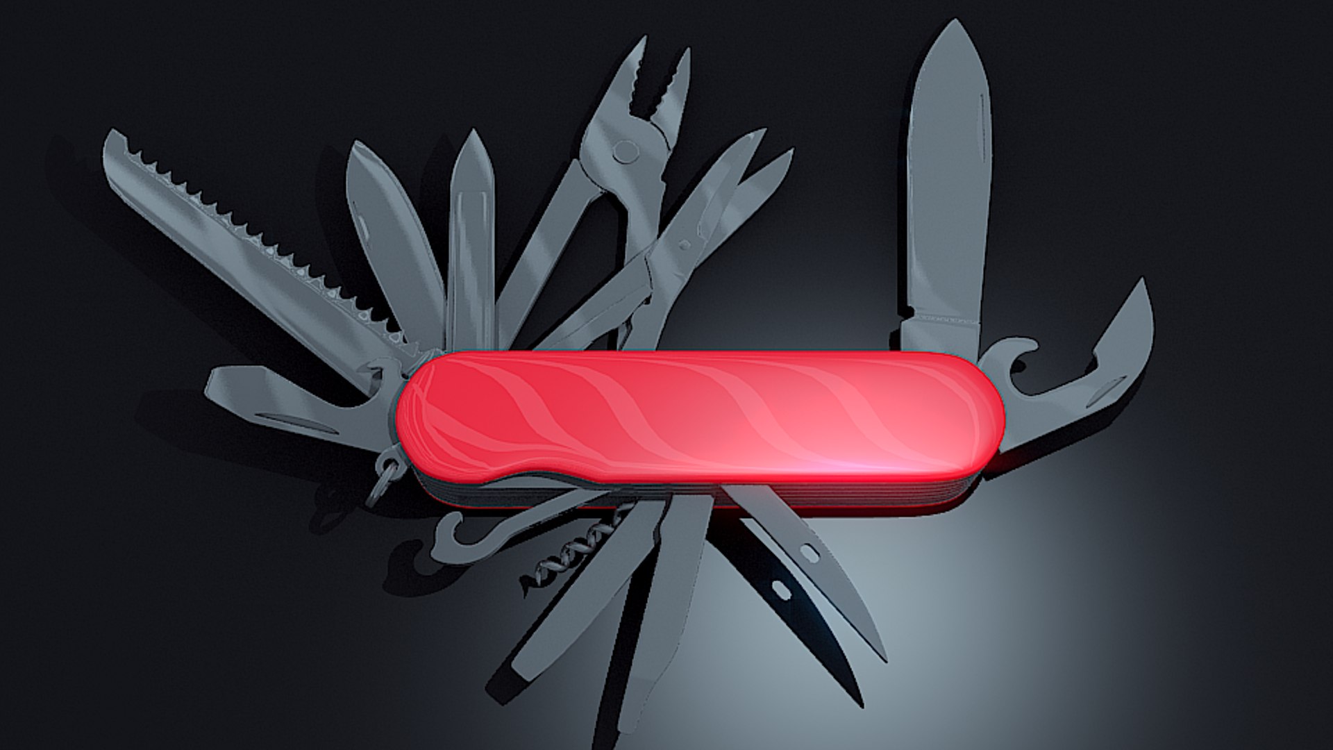 Tools Swiss Army Knife 3d Obj