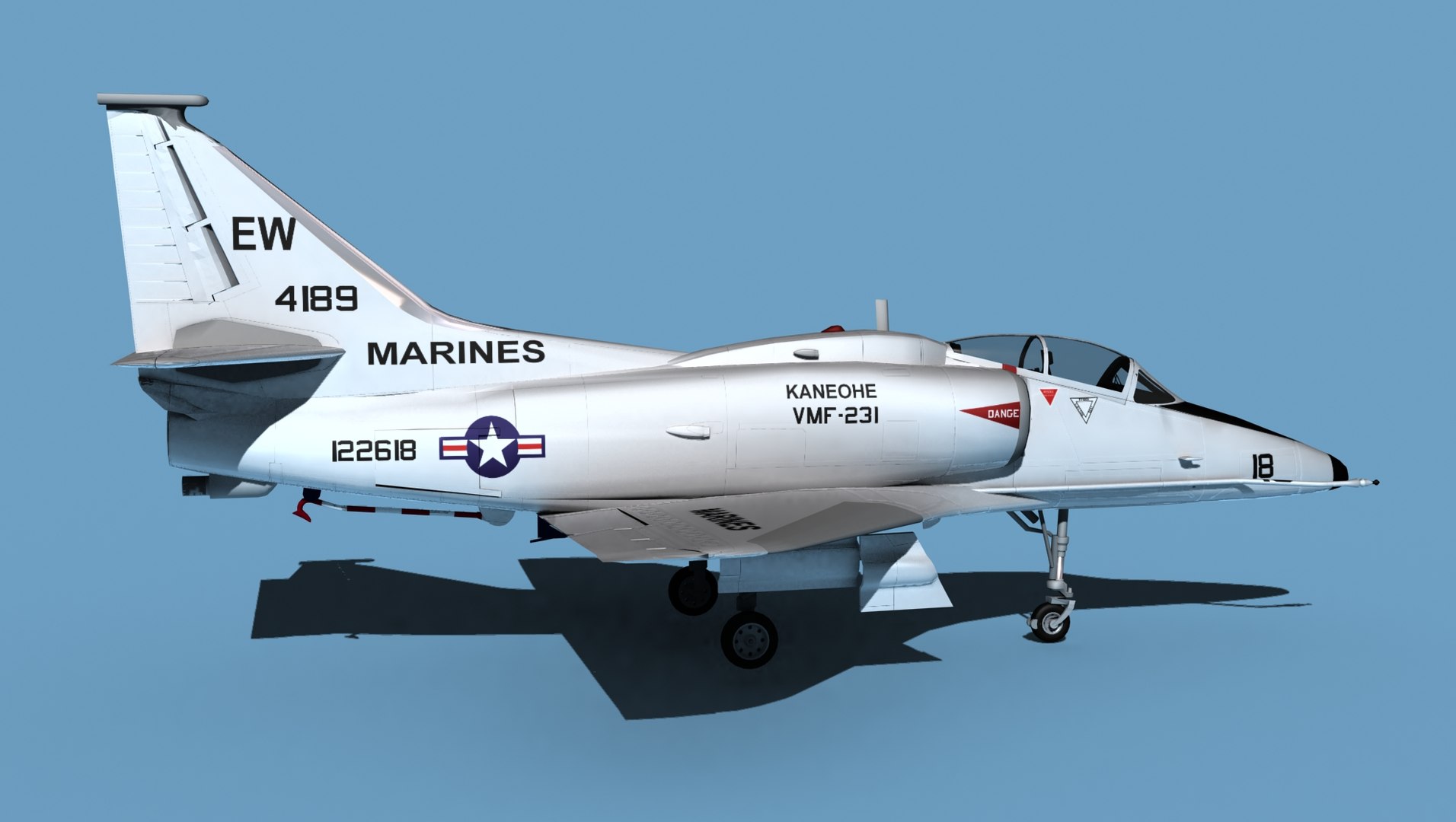 Douglas TA-4M Skyhawk V04 USMC 3D Model - TurboSquid 1918798