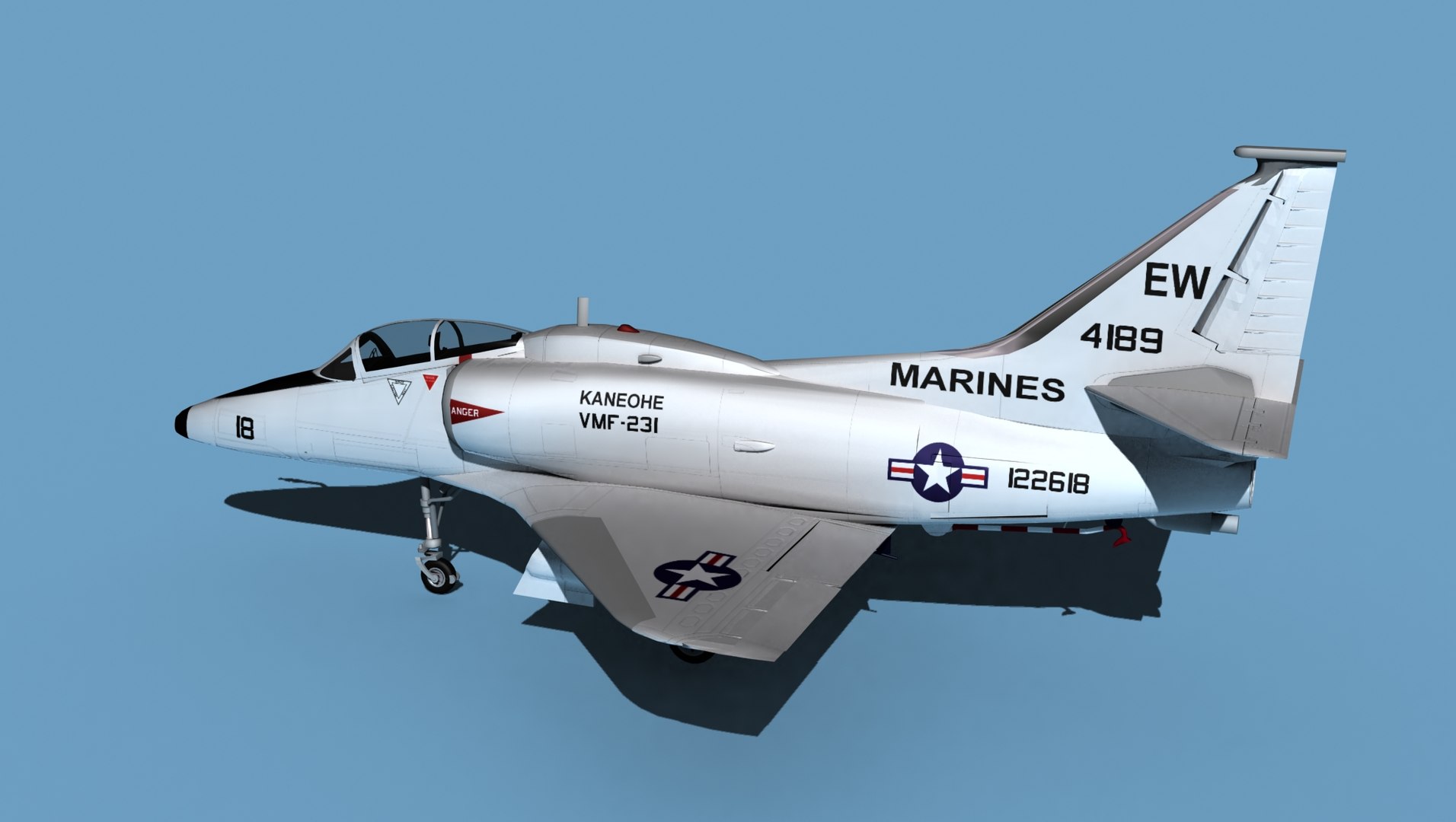 Douglas TA-4M Skyhawk V04 USMC 3D Model - TurboSquid 1918798