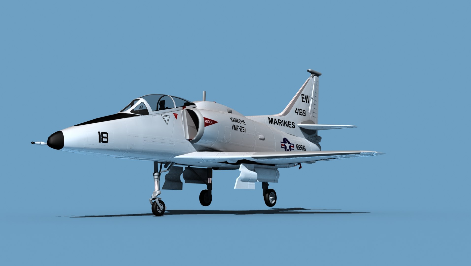 Douglas TA-4M Skyhawk V04 USMC 3D Model - TurboSquid 1918798