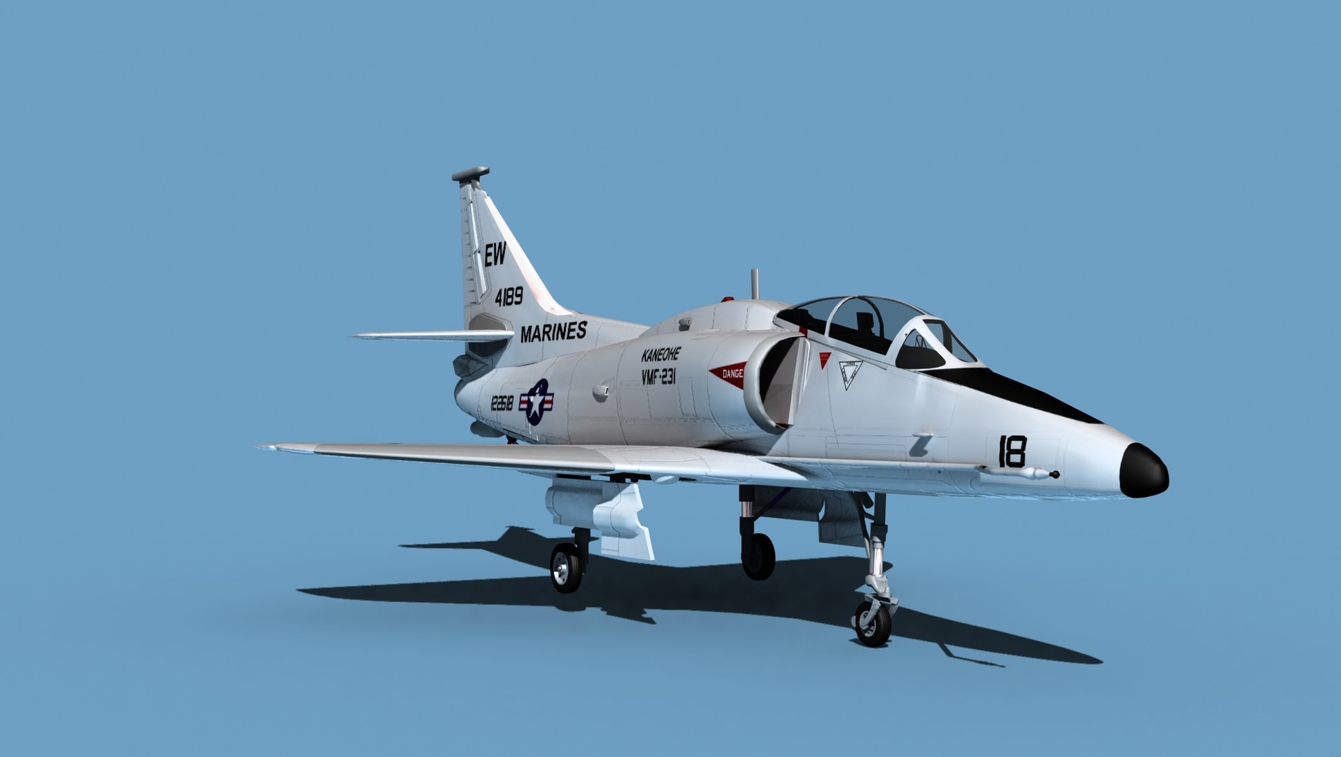 Douglas TA-4M Skyhawk V04 USMC 3D Model - TurboSquid 1918798