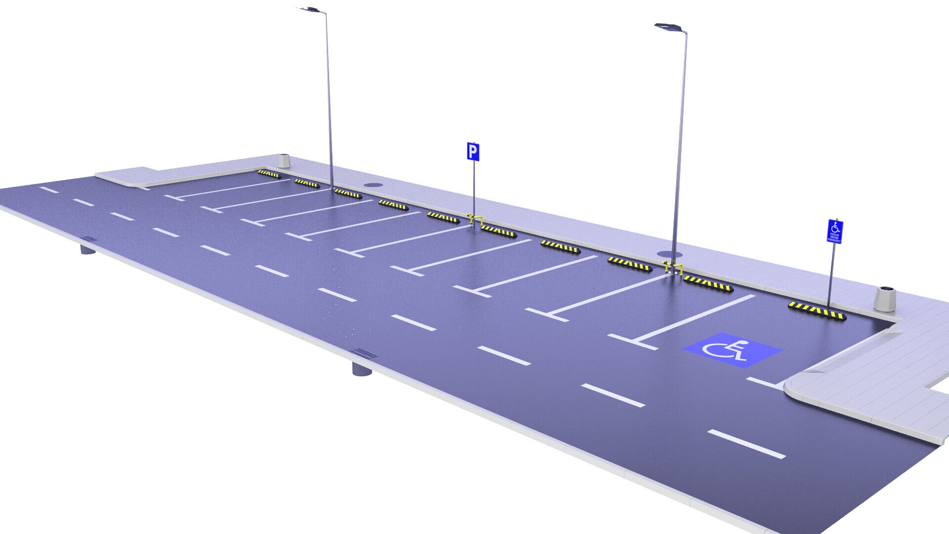 Parking 8 Model - TurboSquid 2257600