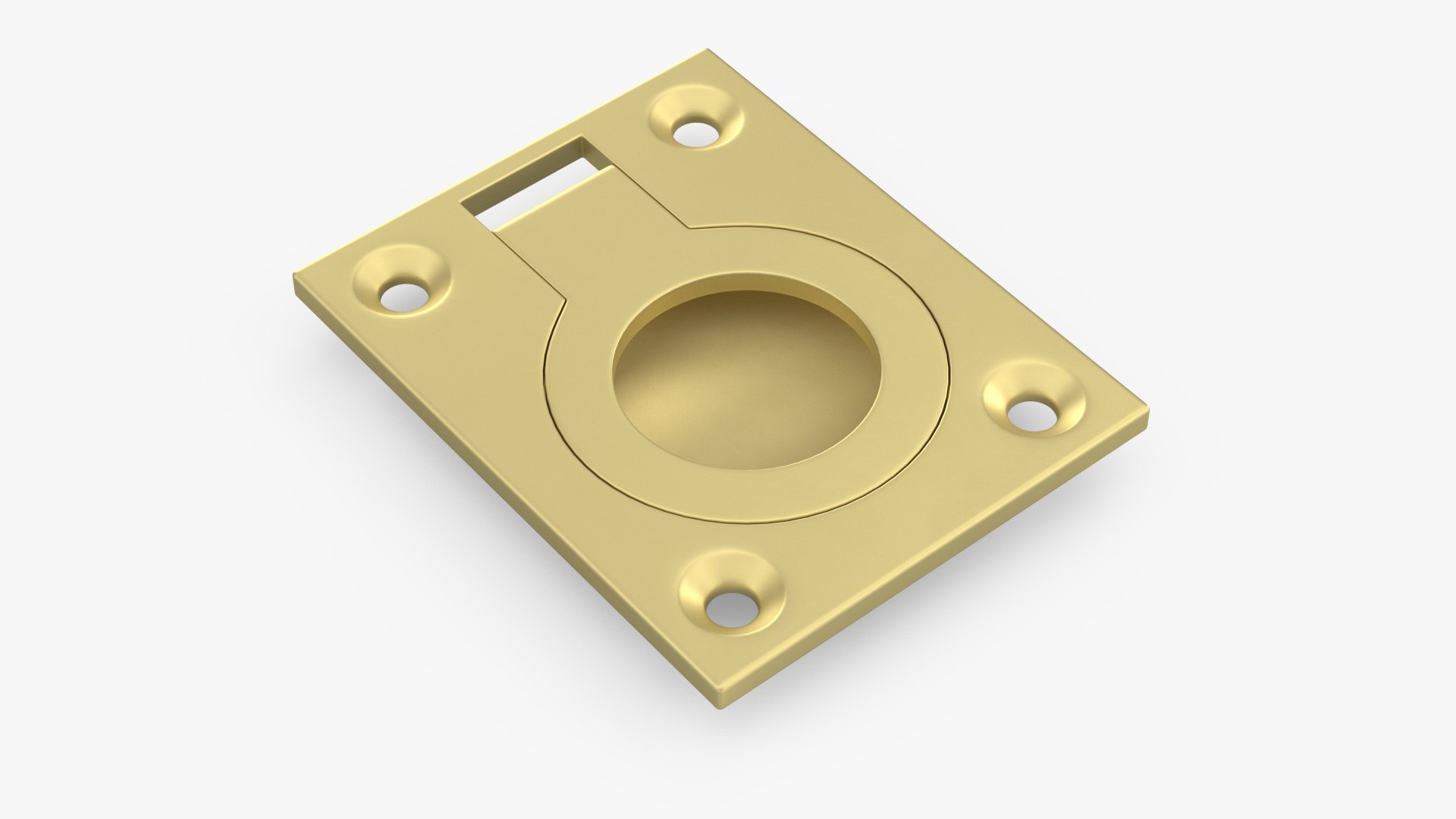 Kitchen Cabinet Handle Recessed Round Bronze Model - TurboSquid 2223285